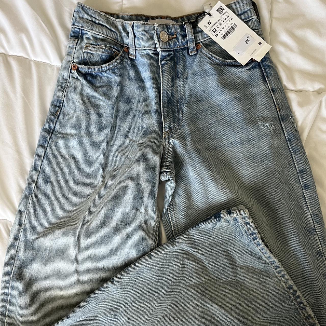 REPOP! - didn’t fit me NWT Zara wide leg jeans.... - Depop