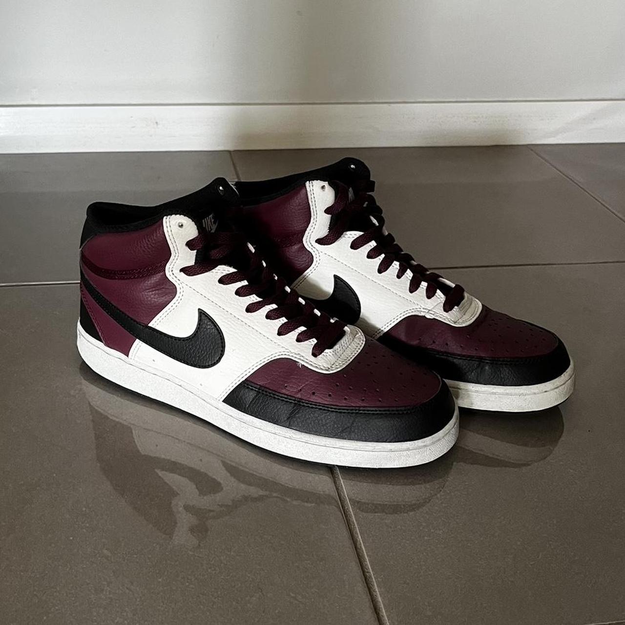 Nike Court Vision Mid - Maroon In outstanding... - Depop
