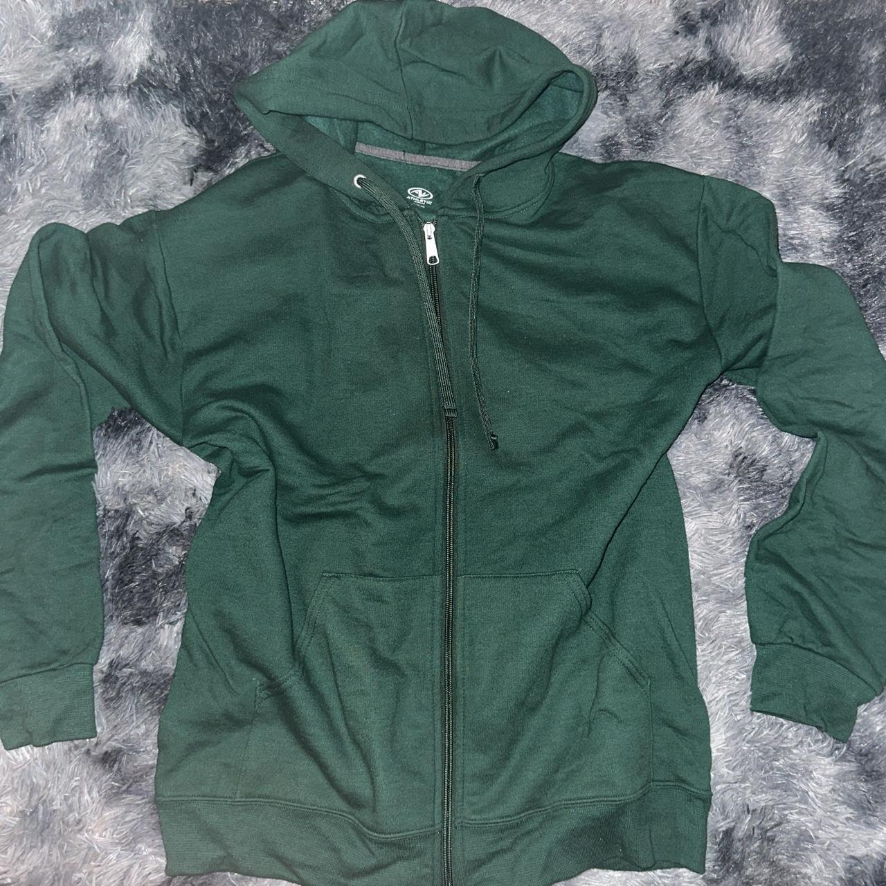 Athletic Forest Green Zip-up Size Medium - Depop