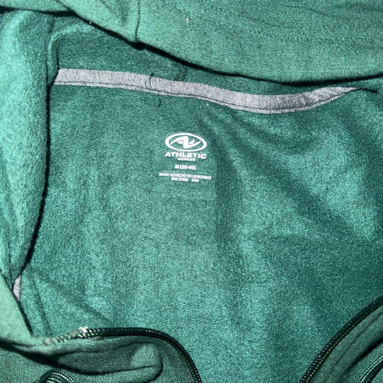 Athletic Forest Green Zip-up Size Medium - Depop