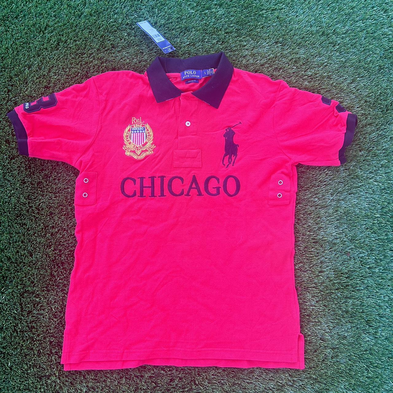 Red Chief Keef polo Chicago Never worn Slim... - Depop