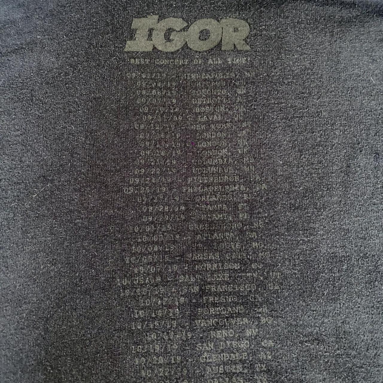 Tyler the creator black IGOR tour hoodie, purchased... - Depop