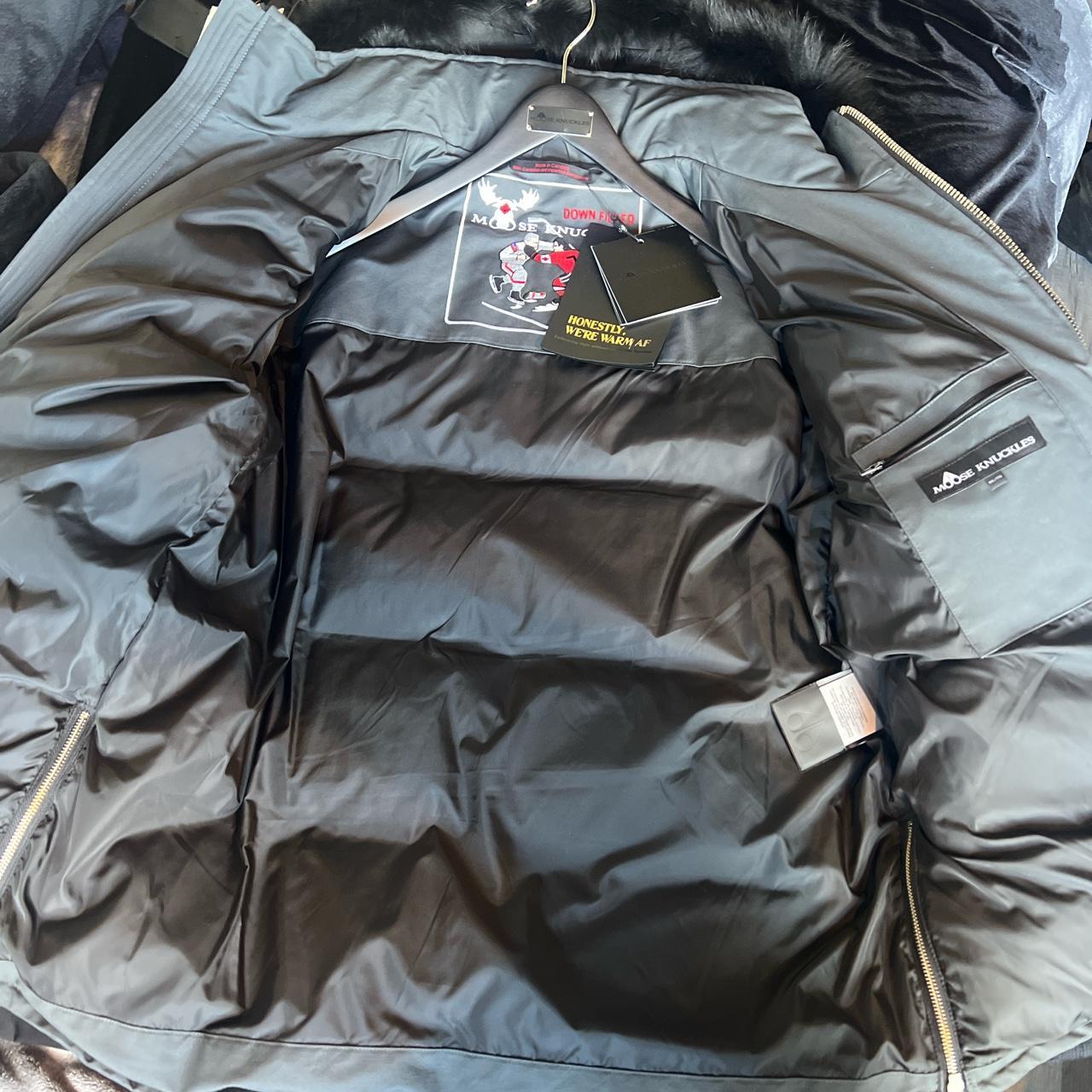 Moose Knuckle Kendall grey Original 3Q Fur jacket... - Depop