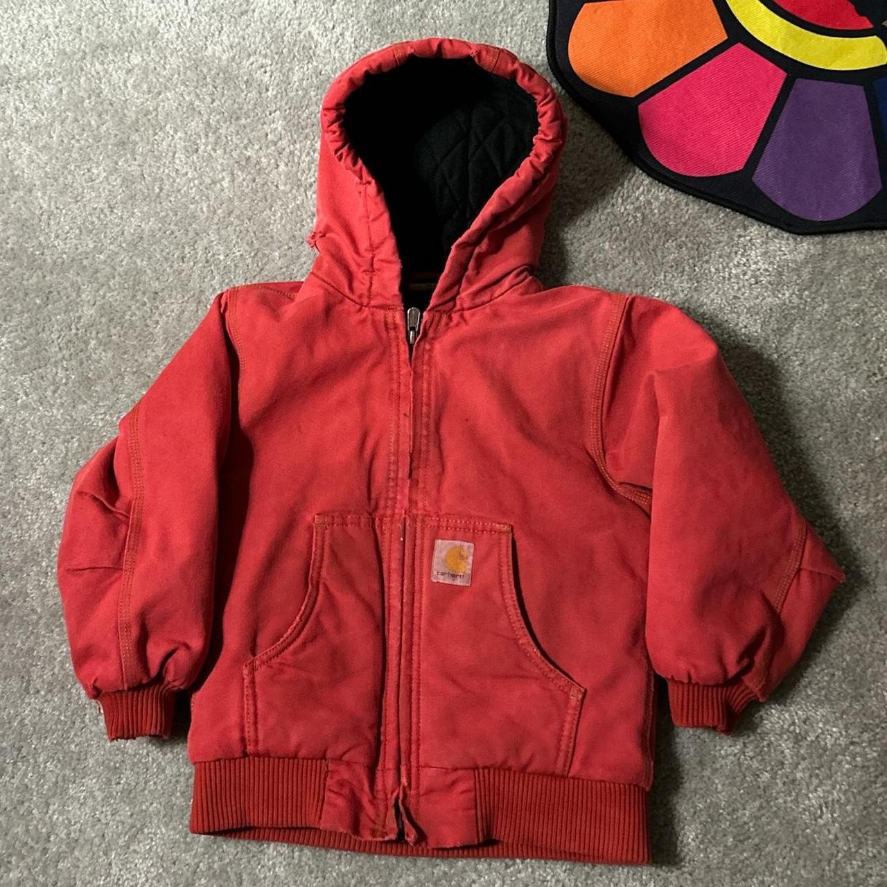 Vintage Custom Hooded Heavy Carhartt Jacket Crazy... - Depop