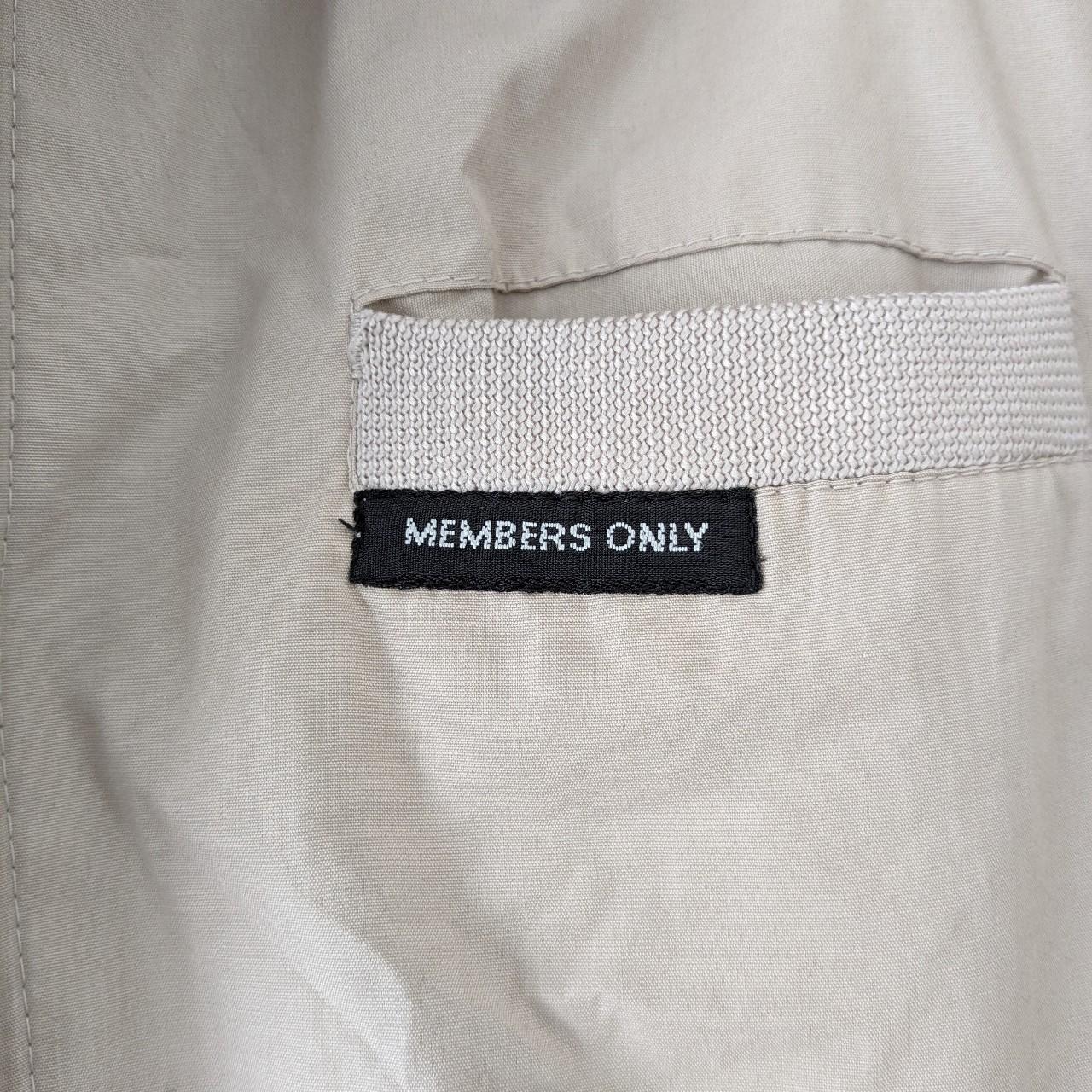 Creme Members Only Men's Original Racer Jacket... - Depop
