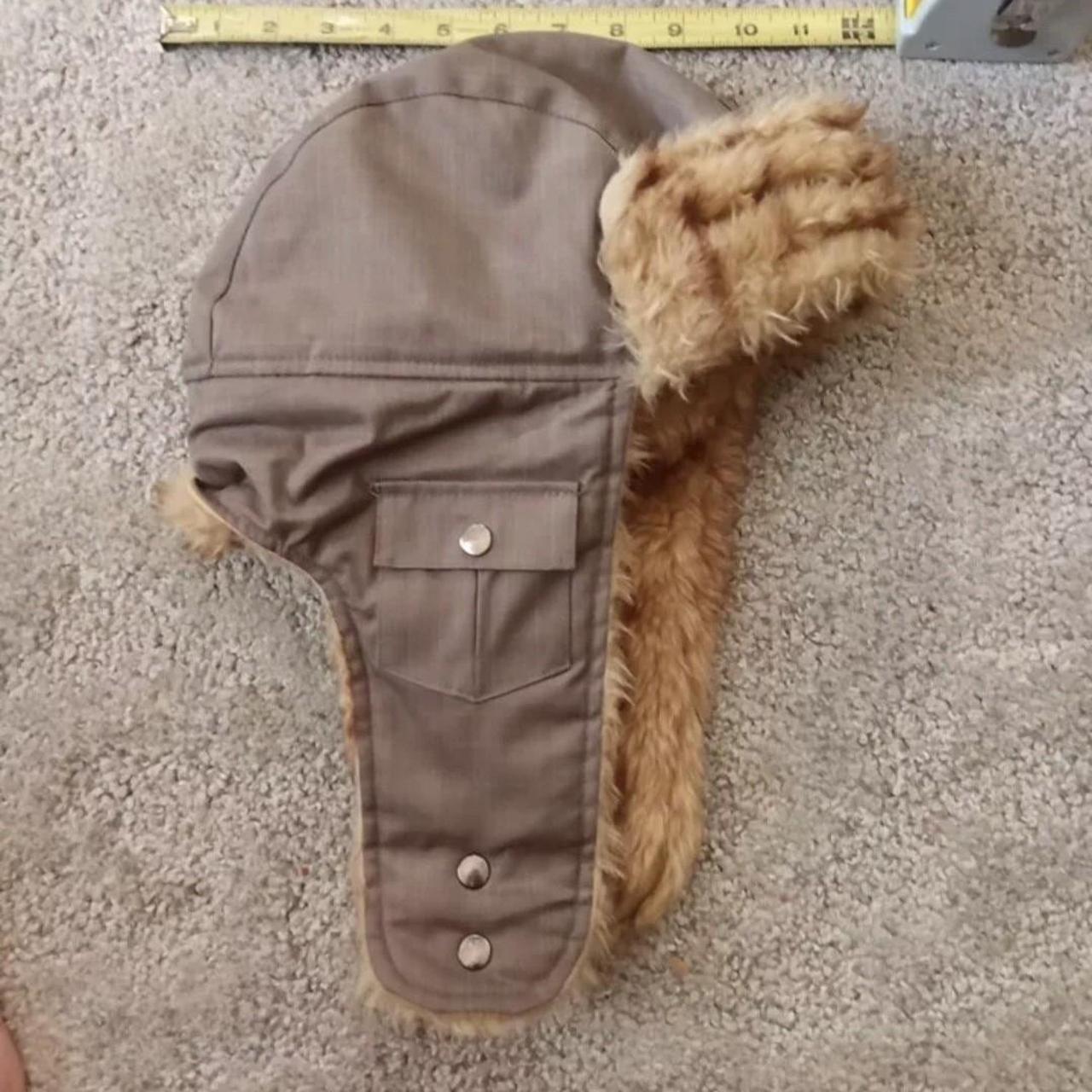 This is a Max Fuchs Winter Cap Trapper Faux Fur Hat... | Depop