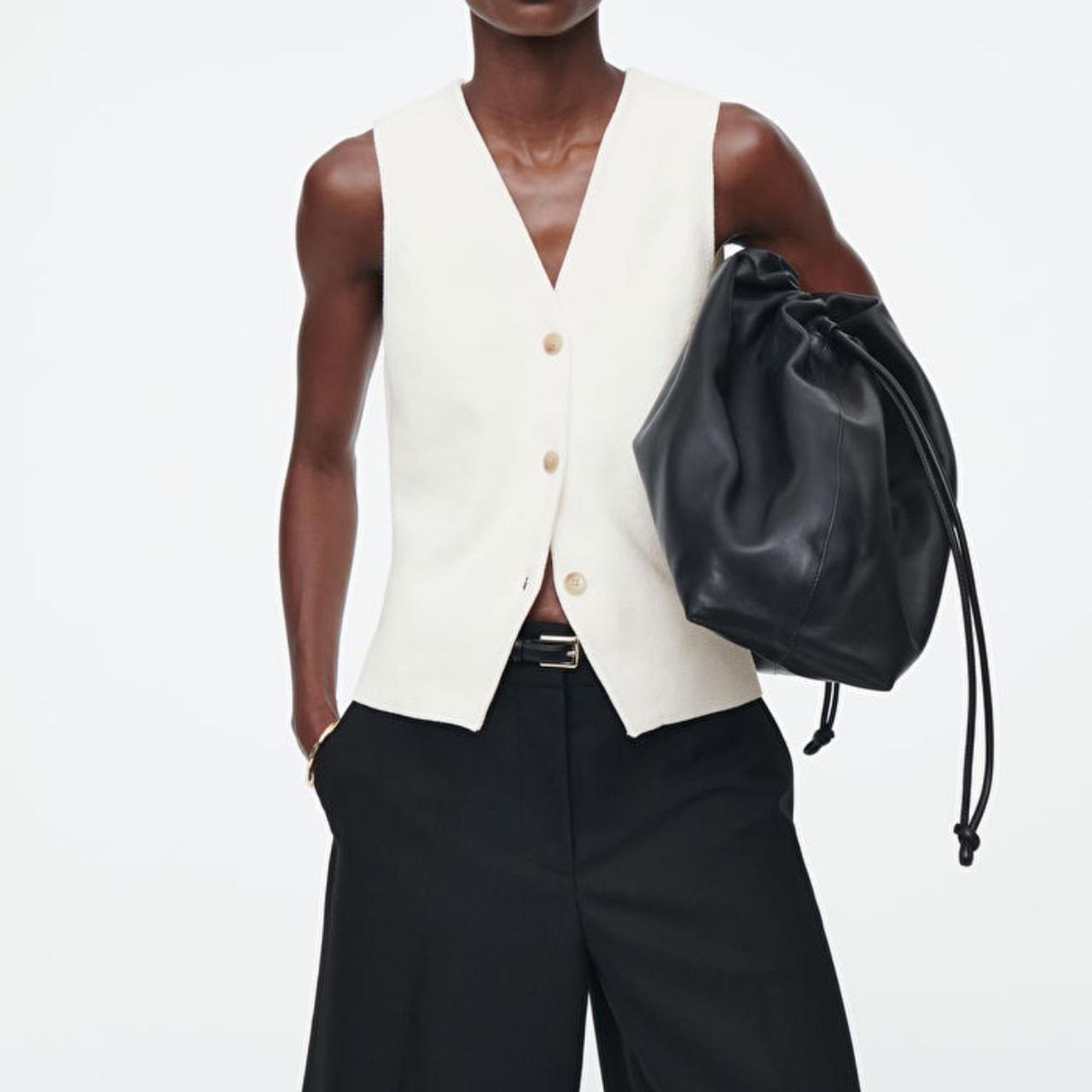 Cos knitted waistcoat Size small Worn once - Depop