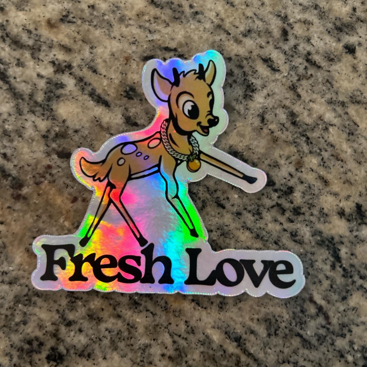 fresh love doe sticker #freshlove #freshlovesticker... - Depop