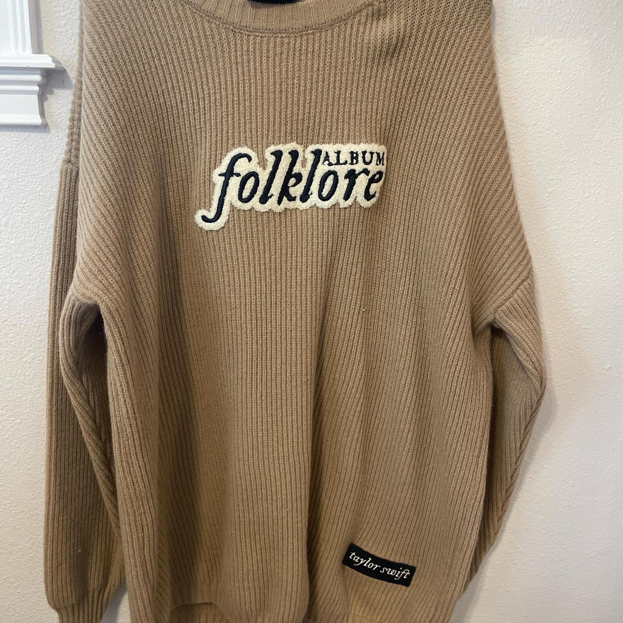 Folklore *OVERSIZED* knitted sweatshirt Taylor Swift - Depop
