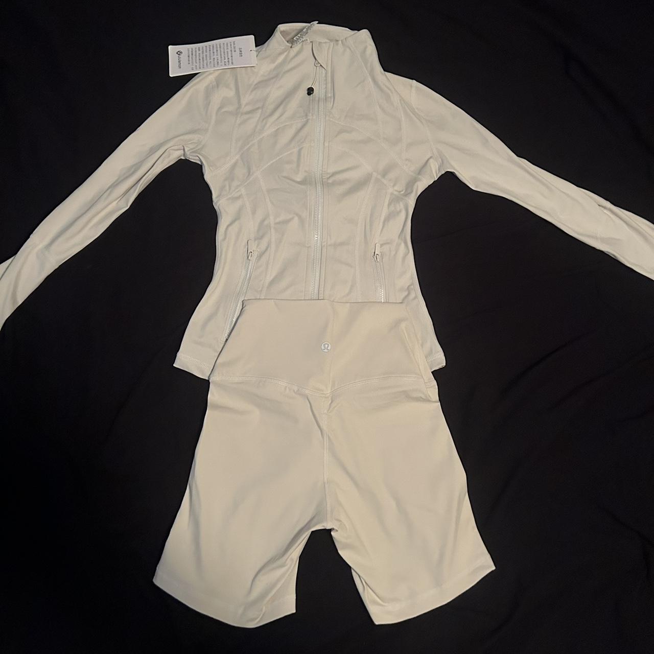 women’s lululemon cream set, seller ended up giving... | Depop