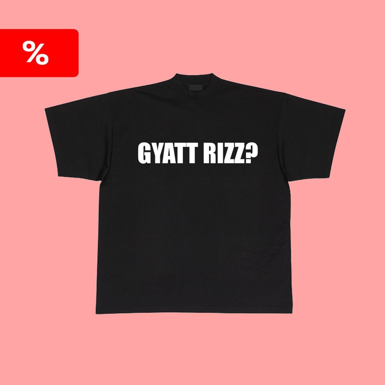 "GYATT RIZZ?" Slightly oversized but classic... - Depop