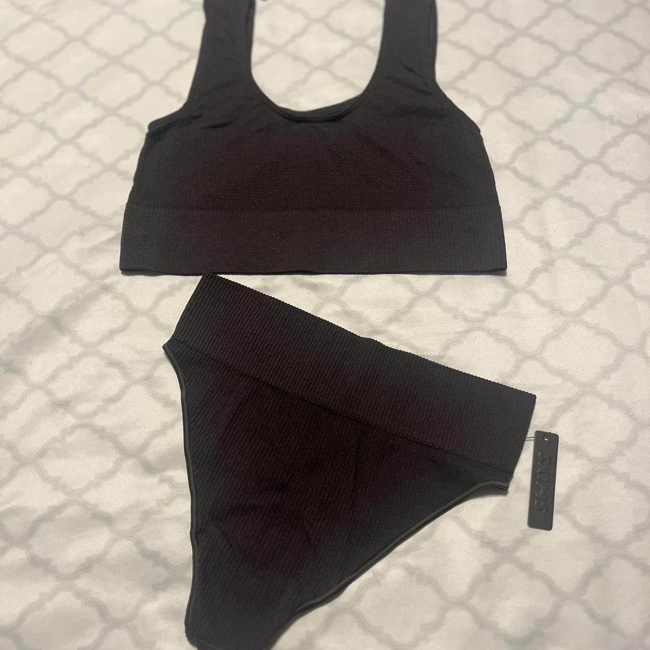 Skims set of top and thong, Skims sculpting to your... - Depop