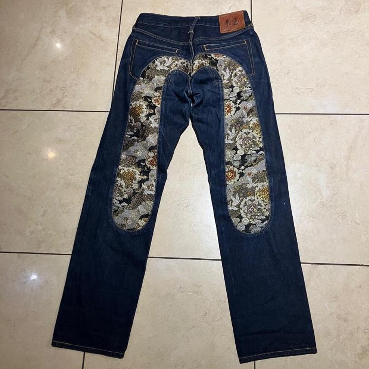 Evisu Japanese selvedge denim jeans 28x34 Straight... - Depop