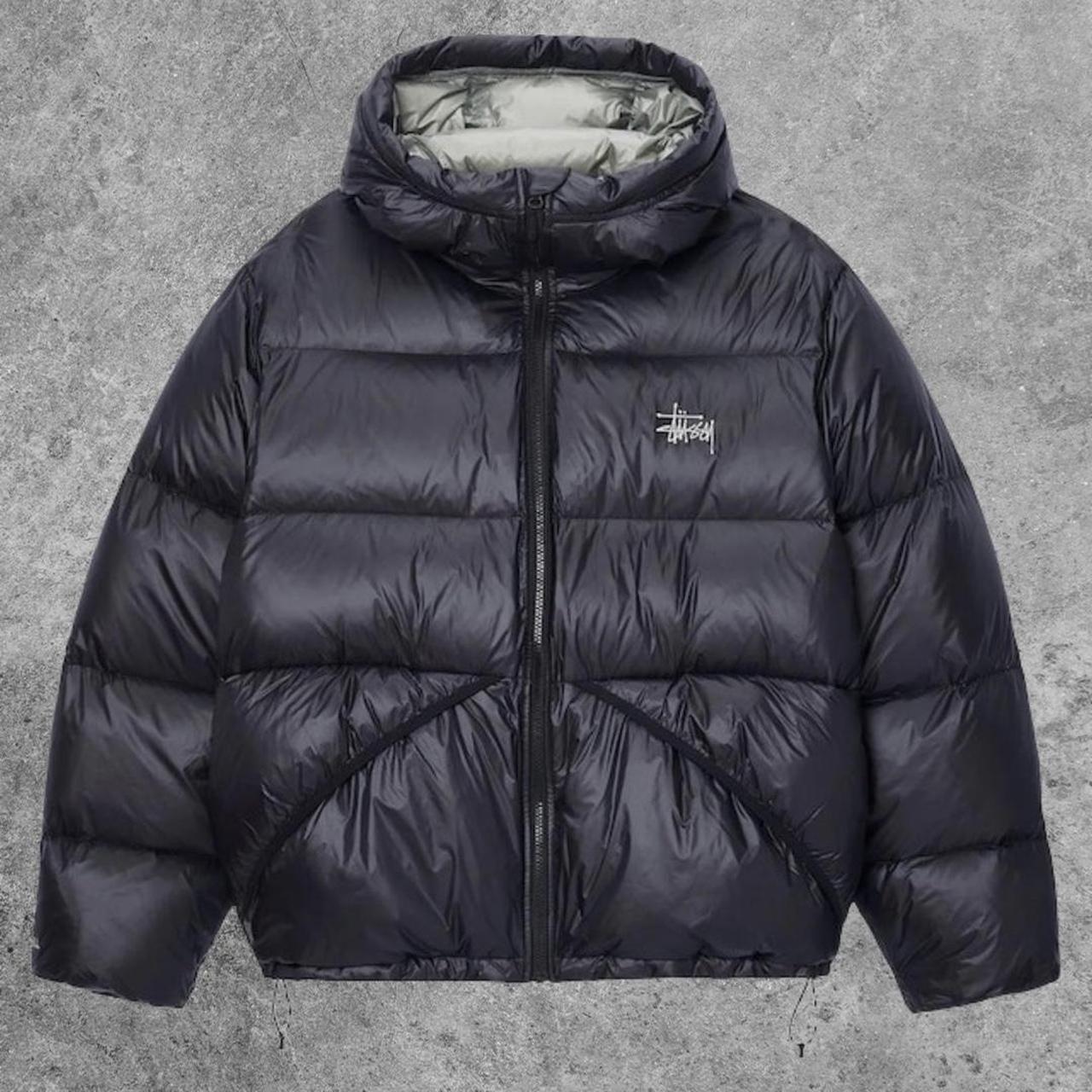 STUSSY DOWN PARKA MICRO RIPSTOP PHANTOM BLACK -... - Depop