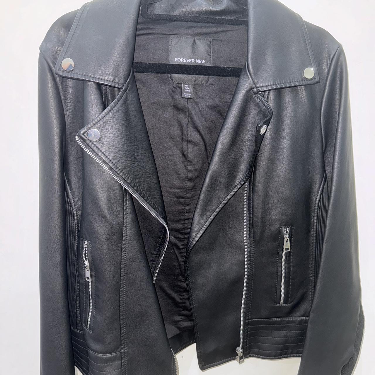 Forever new leather jacket brand new never worn -... - Depop