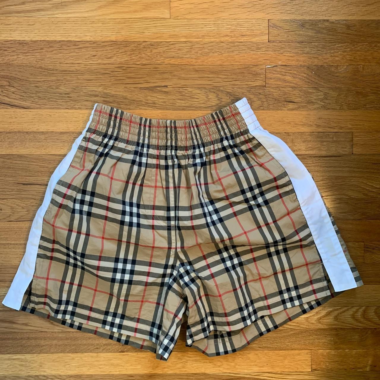Burberry shorts. Super sporty and cute. Little baggy... - Depop