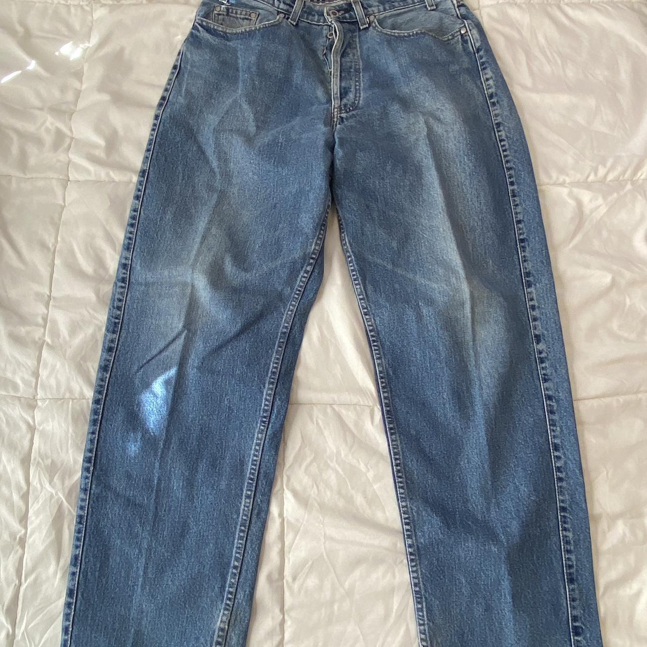 Vintage silver tab jeans, sweet fade to them Good... - Depop