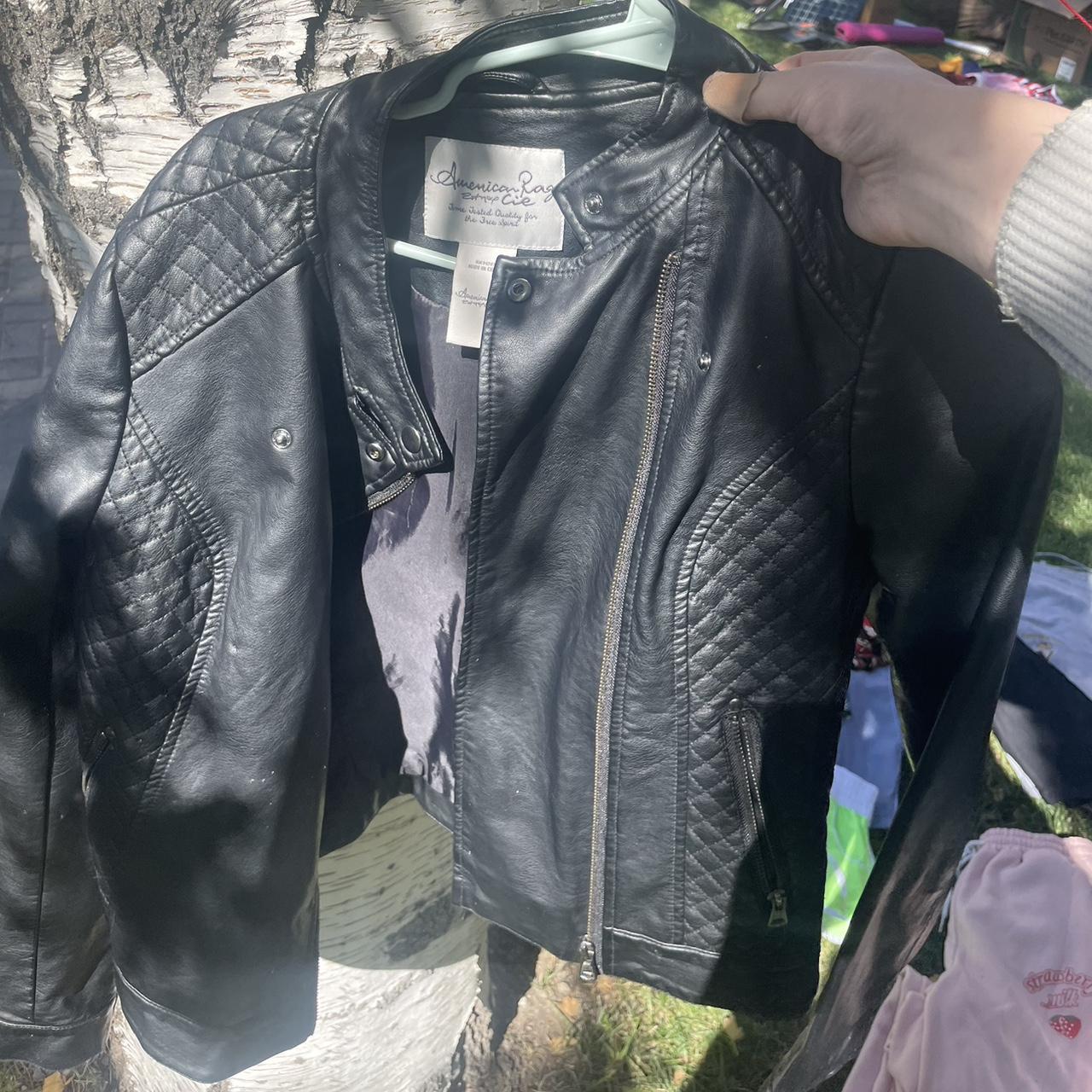 American Rag leather jacket. Condition good. Only... - Depop