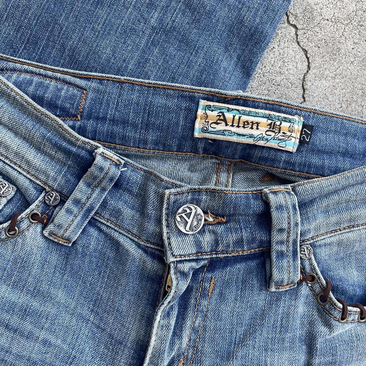 CRAZY y2k low rise koi fish jeans by Allen B. Cute... - Depop