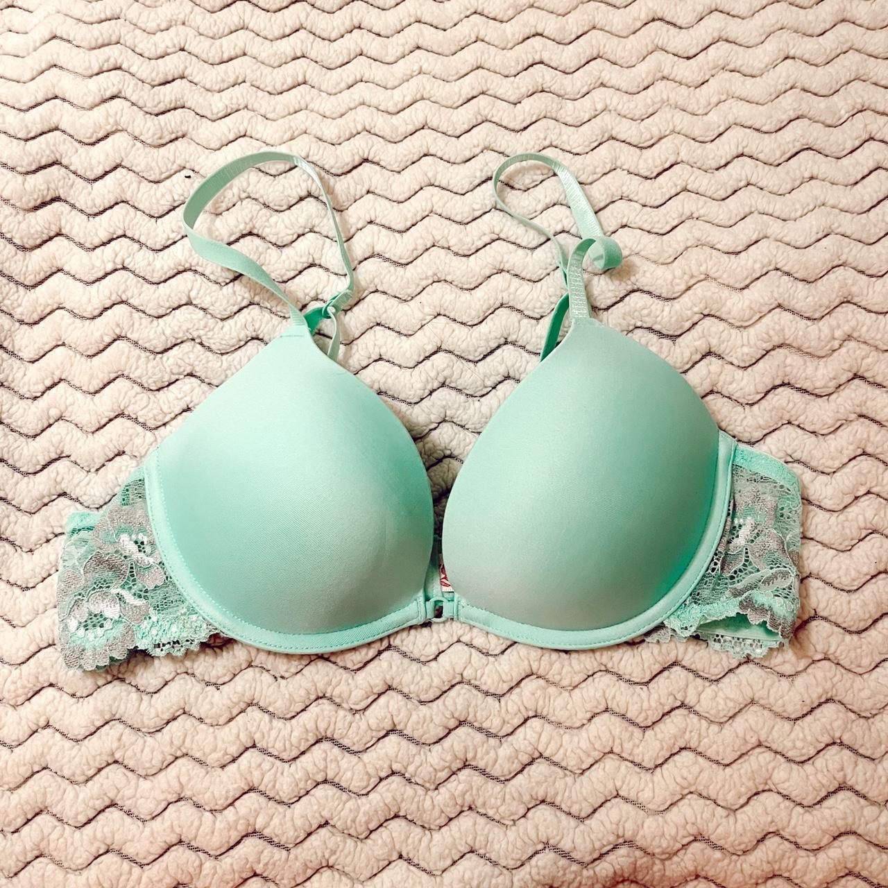 teal bra push up - Depop