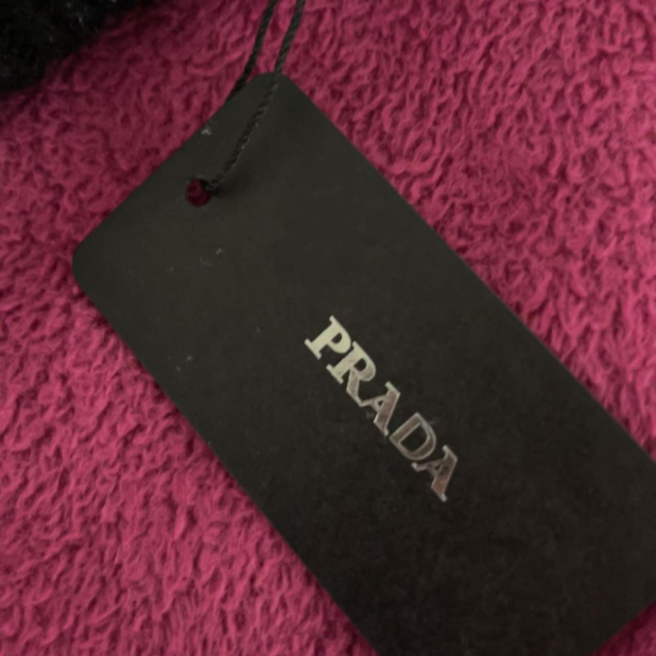 Prada black beanie 🕷️ Used twice but kept tag Super... - Depop