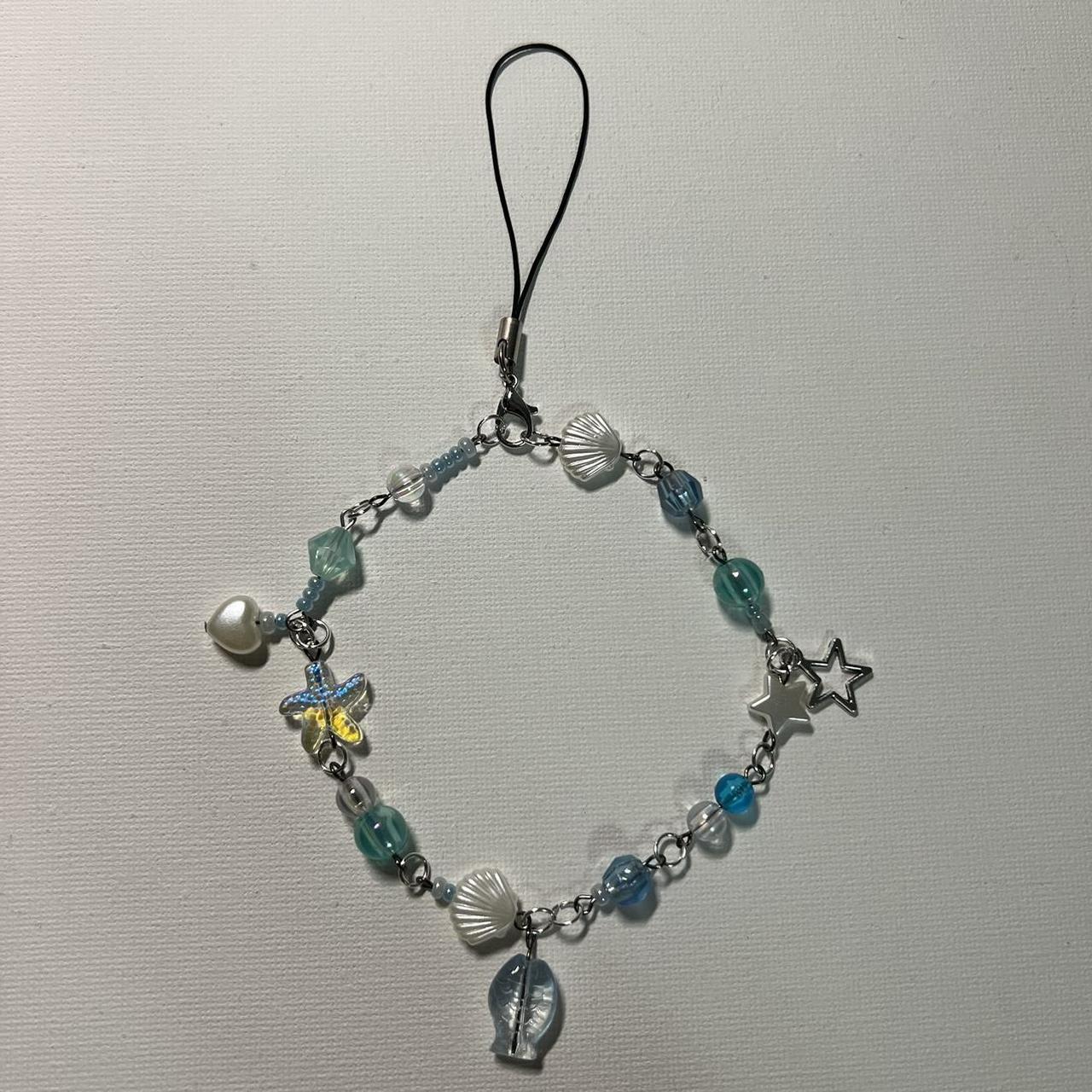 cute wave to earth inspired keychain charm handmade... - Depop