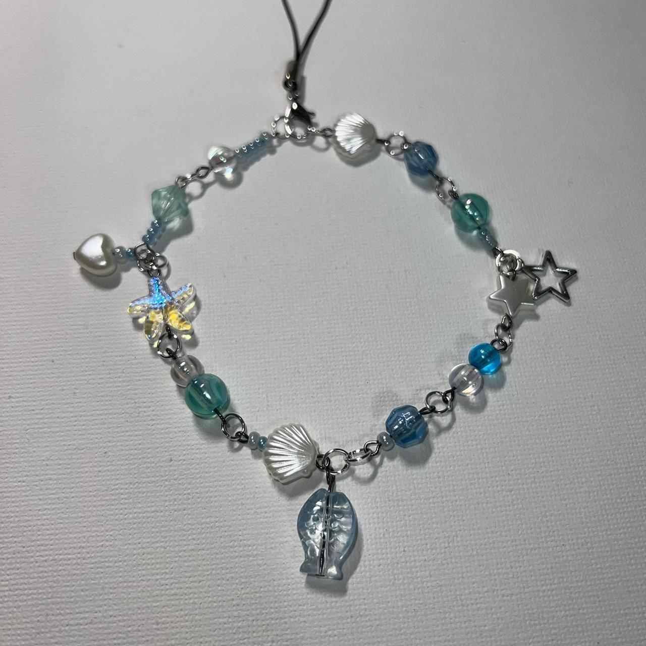 cute wave to earth inspired keychain charm handmade... - Depop