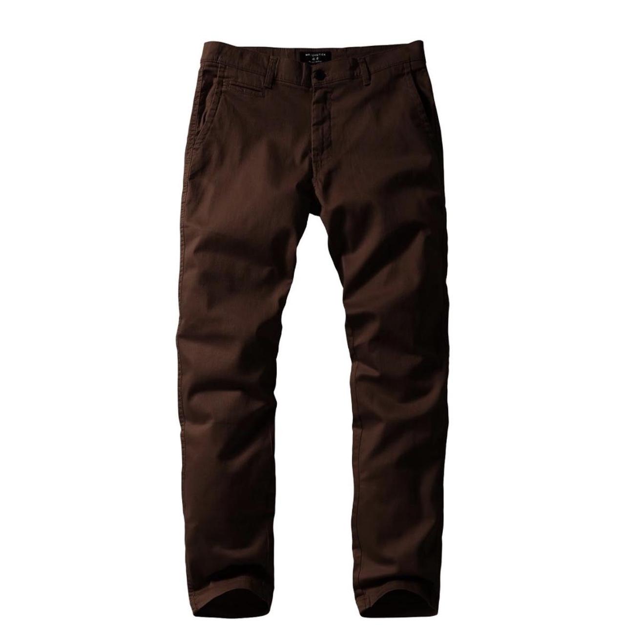 Men’s Slim fit Dark Brown pants Waist: 30 Inseam/... - Depop