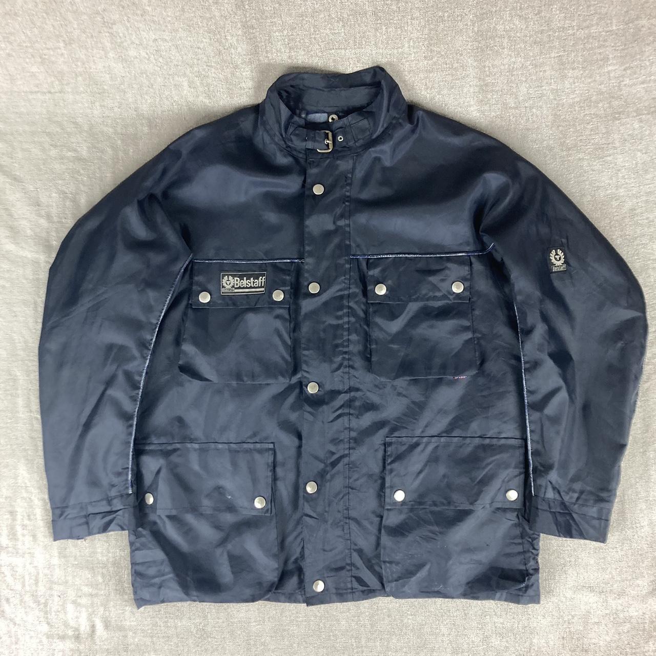 Vintage Belstaff Jacket in Navy size XL. English... - Depop
