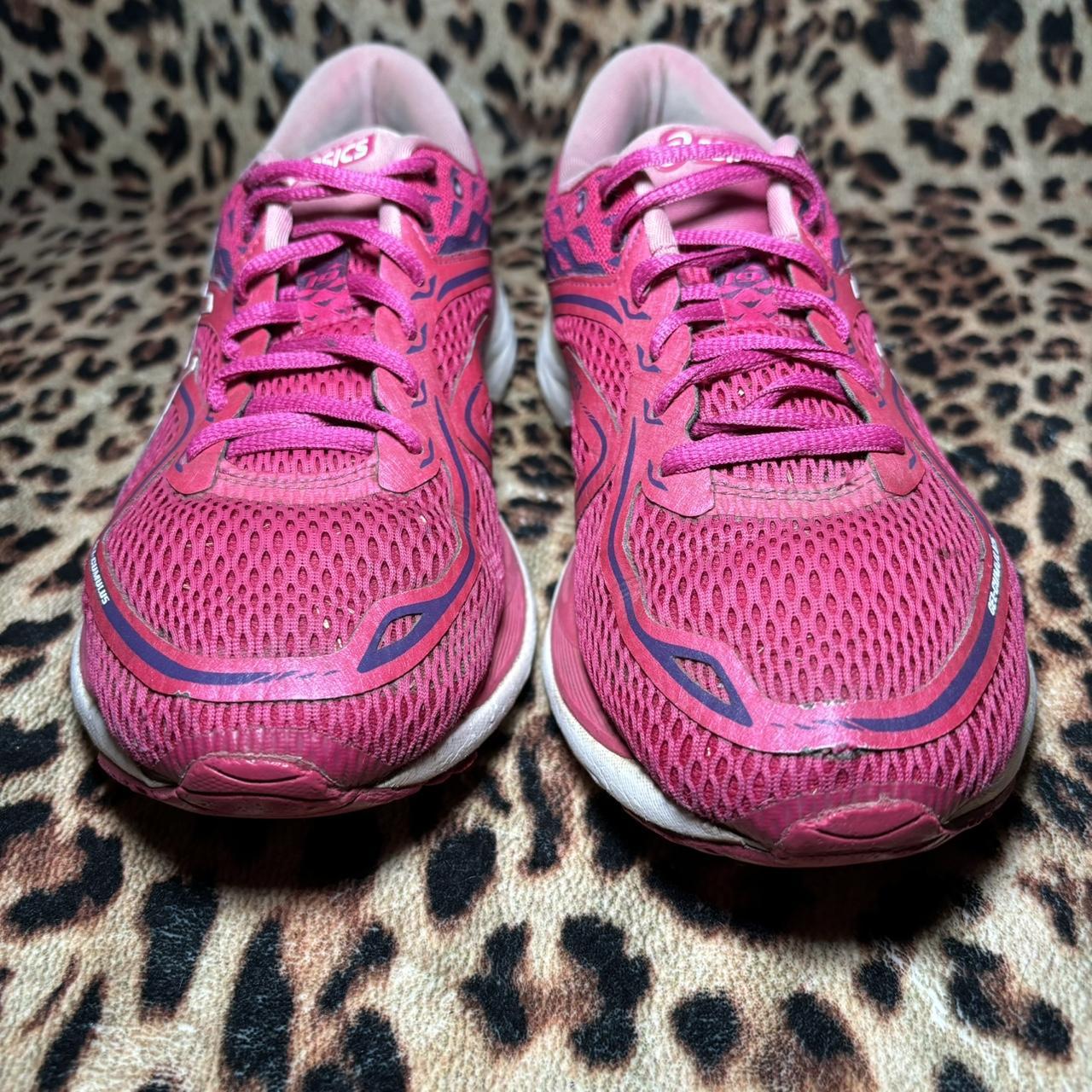 Asics Gel-Cumulus In Pink/White/Purple Colour way... - Depop