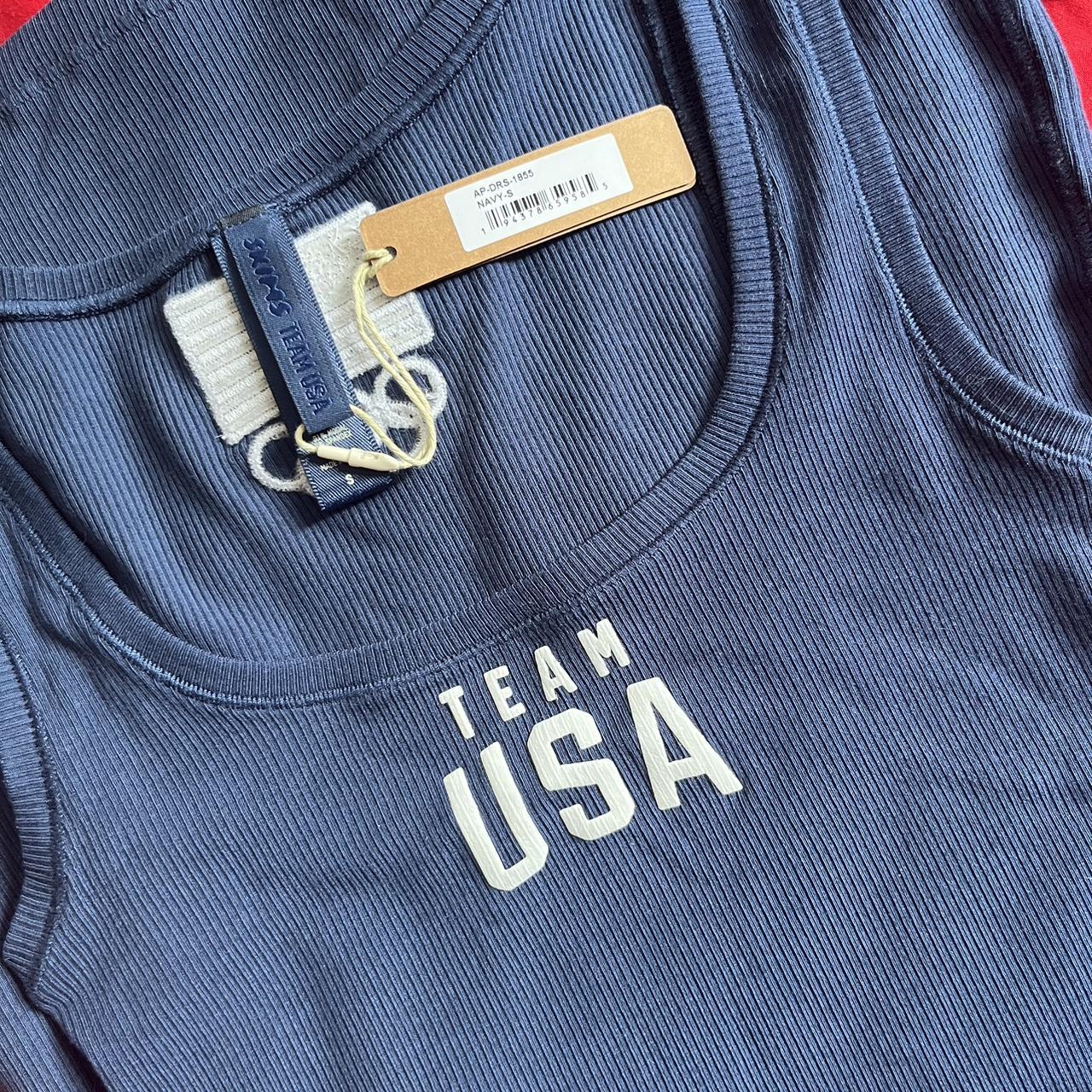 Limited Edition SKIMS Team USA tank dress in Navy.... - Depop