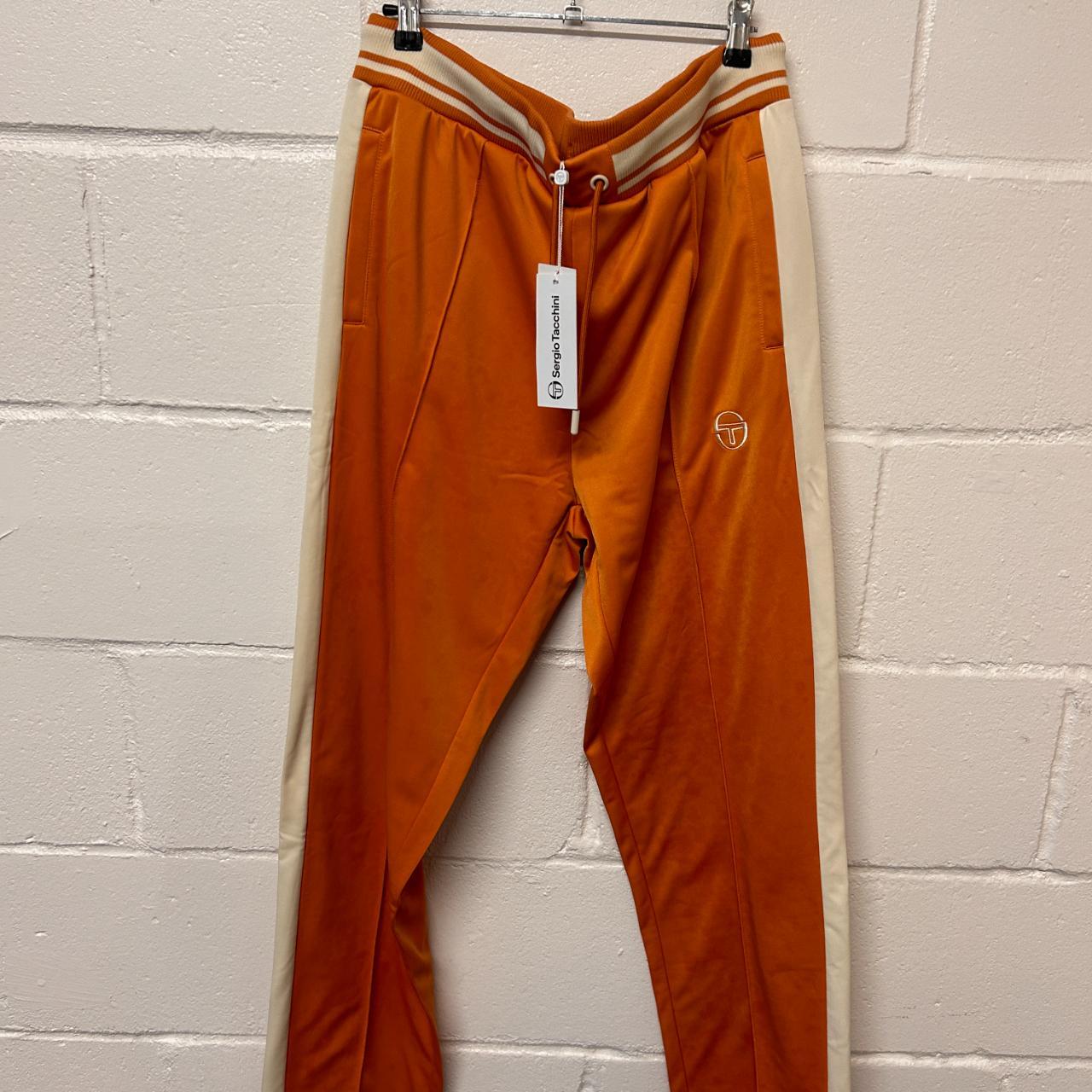 Sergio Tacchini Orange Tracksuit Bottoms - Brand New... - Depop