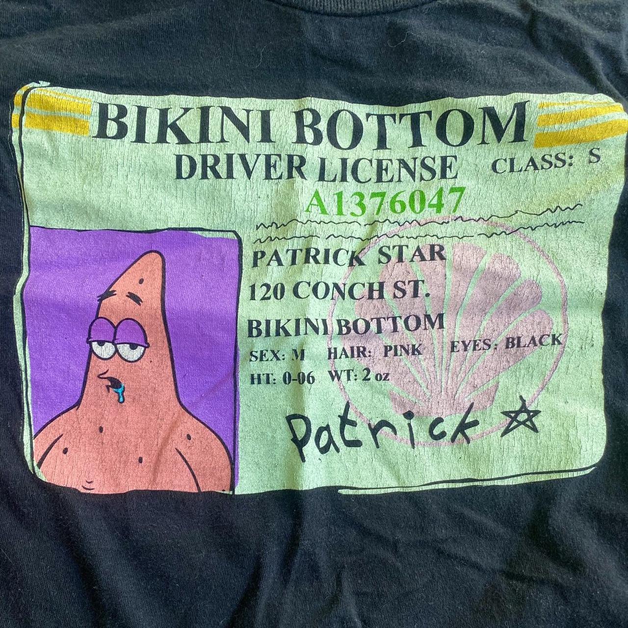 Nickelodeon Patrick Drivers License Size:... - Depop