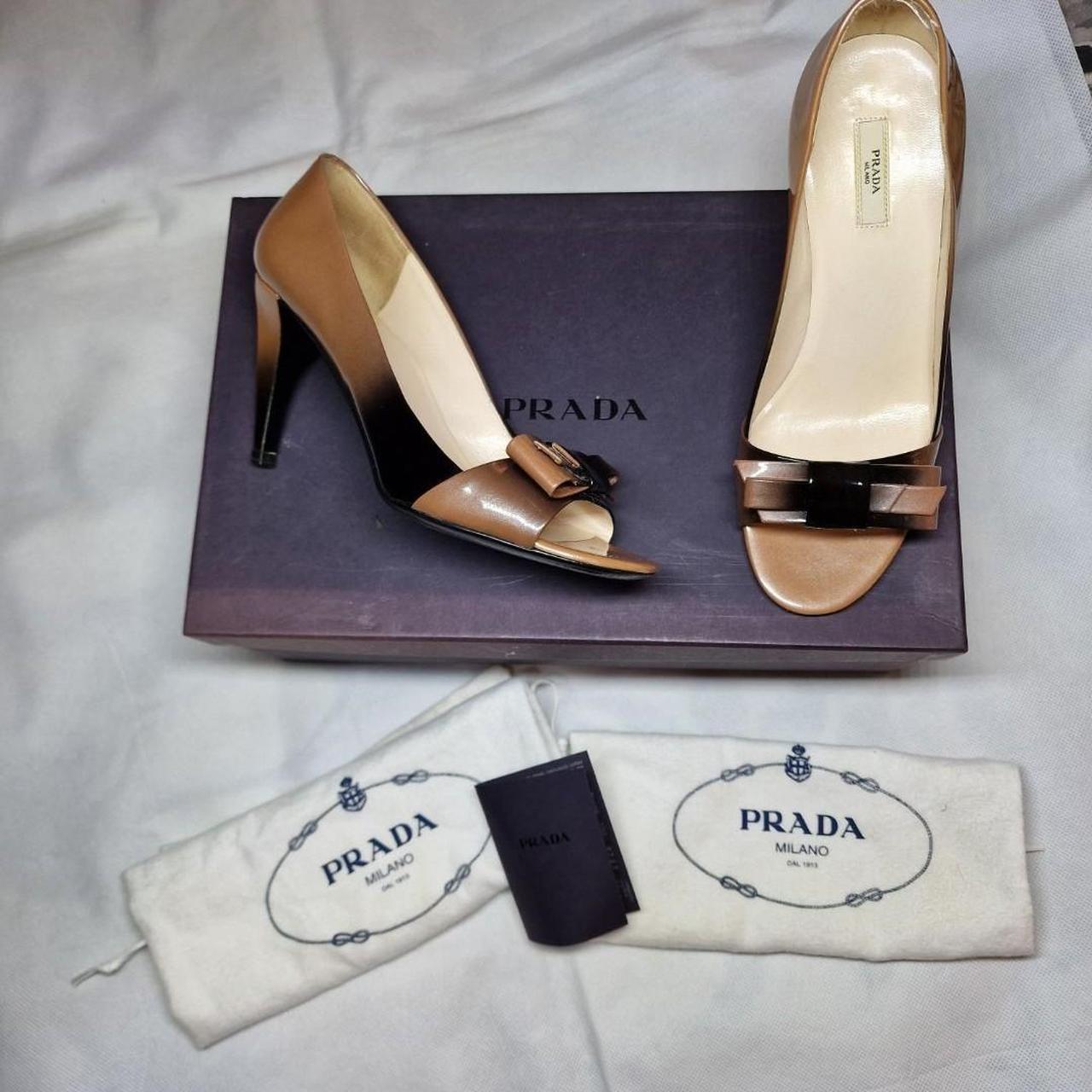 Prada Vintage High heels 100% Authentic 9.8/10... - Depop