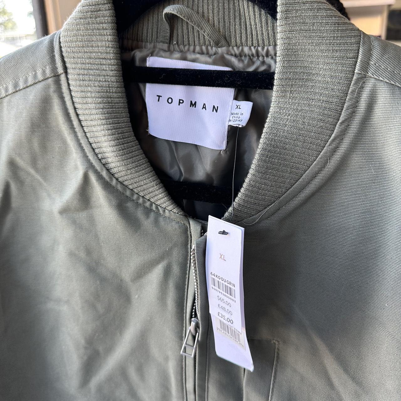 Men’s green XL Topman bomber jacket. New with tags!... | Depop
