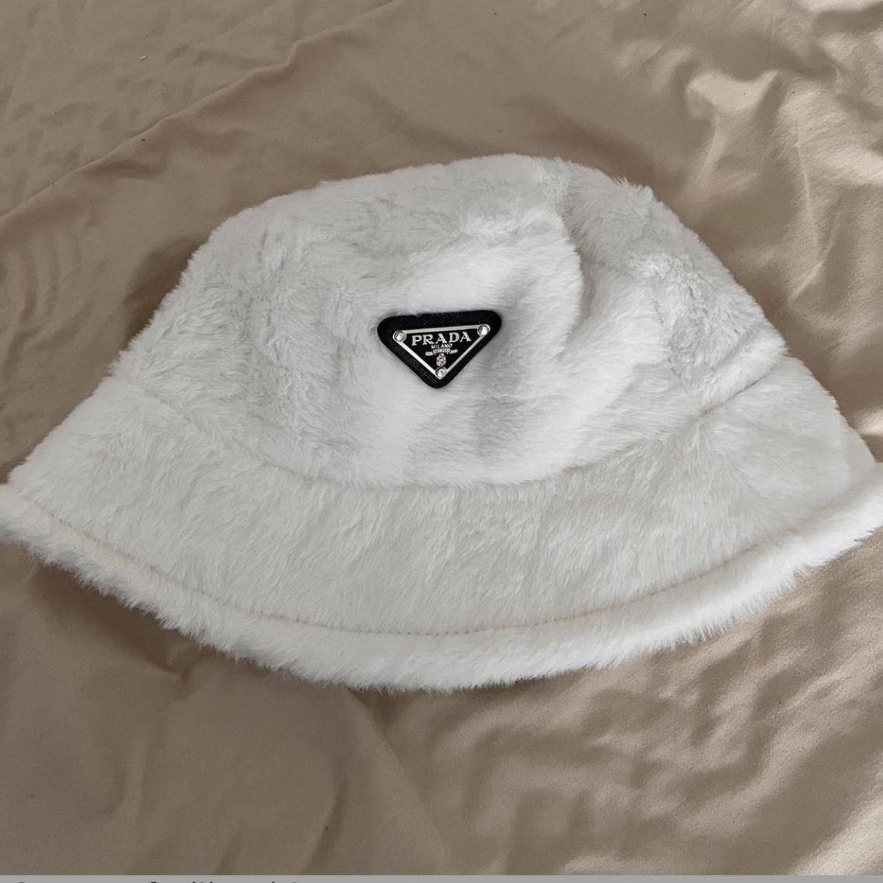 Prada Women's White Hat | Depop