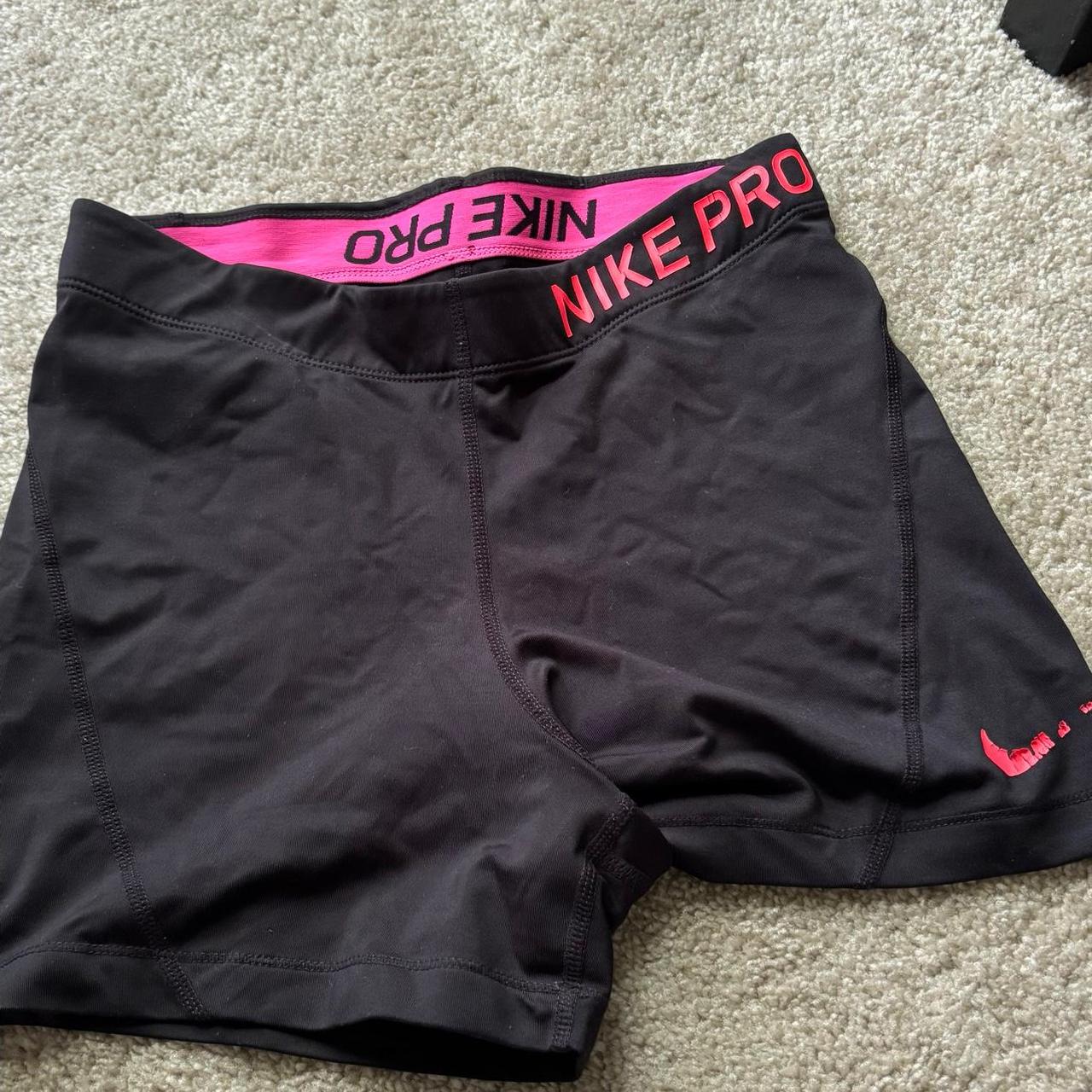 xs nike pro shorts excellent condition but nike... | Depop