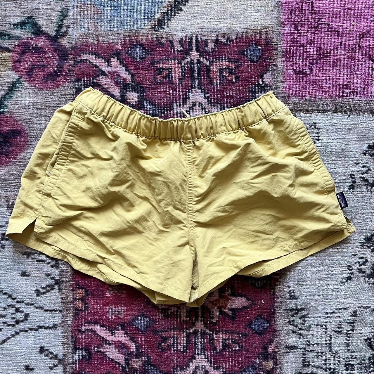 Small yellow Patagonia baggies - Depop