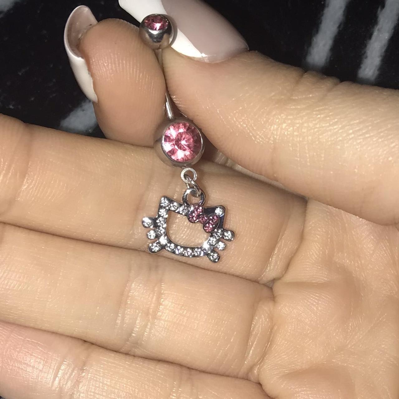 Extremely cute Hello Kitty belly button ring... - Depop