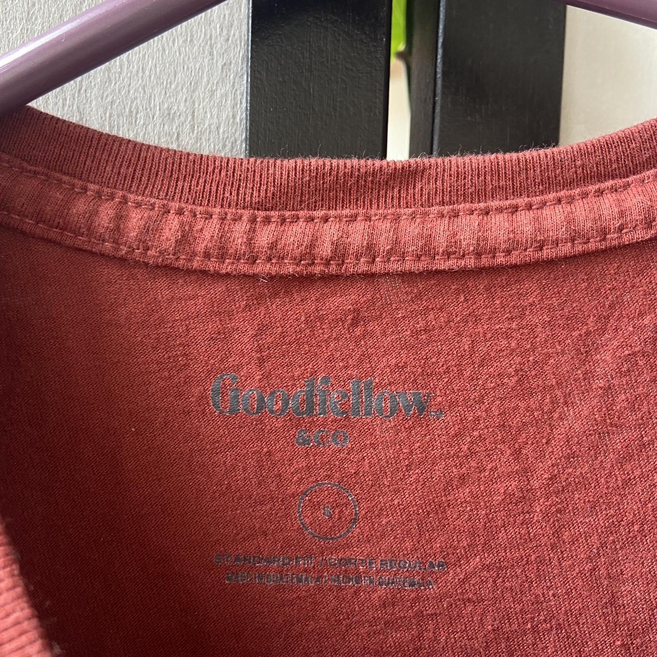 Goodfellow & Co. Men's Orange and Red T-shirt | Depop