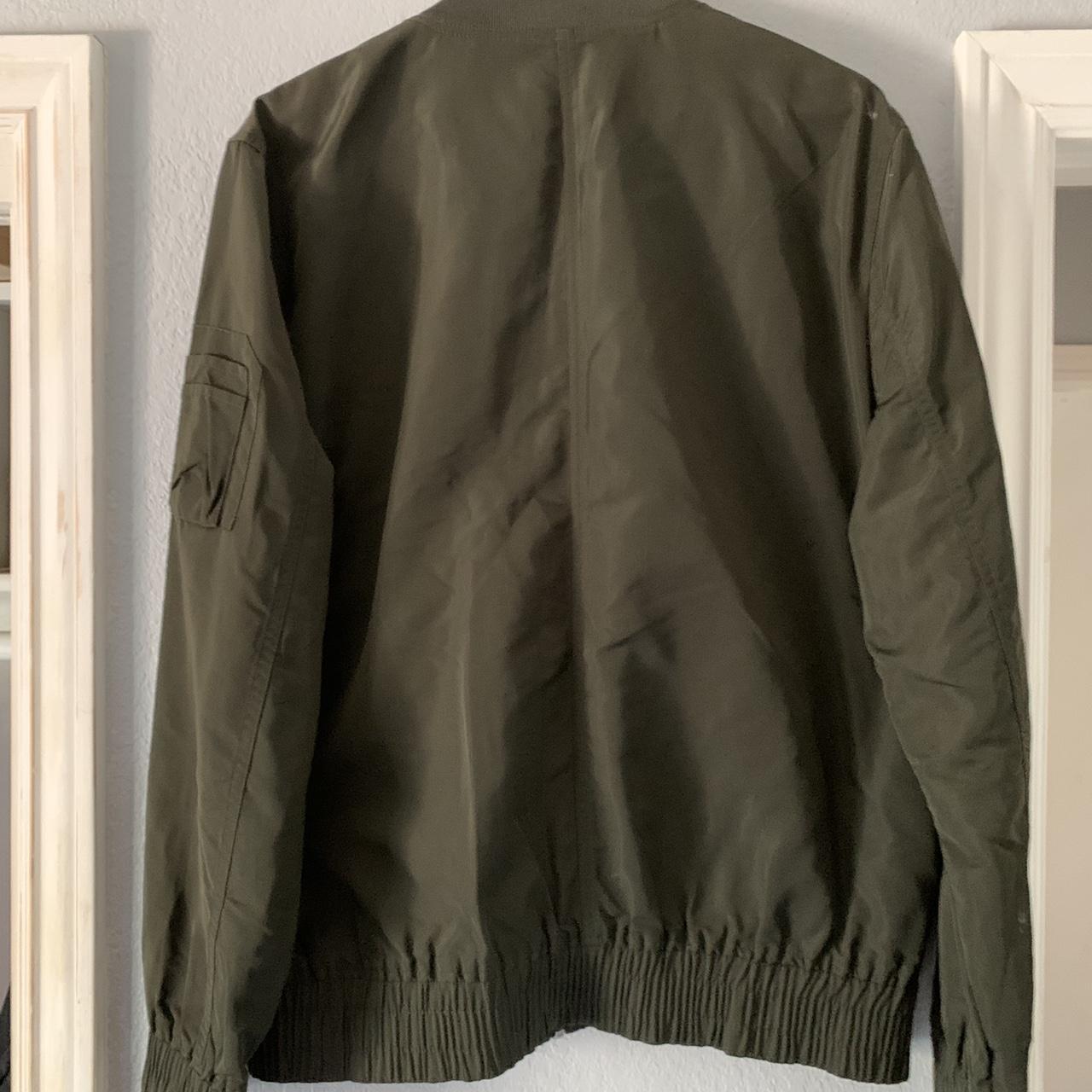 Topman Olive Bomber Jacket - XL - Depop