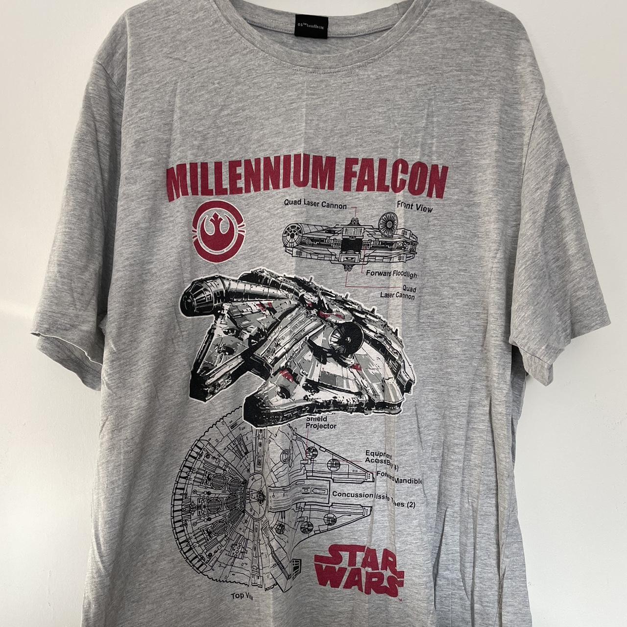 Star Wars Millennium Falcon shirt. 2XL. #starwars... - Depop
