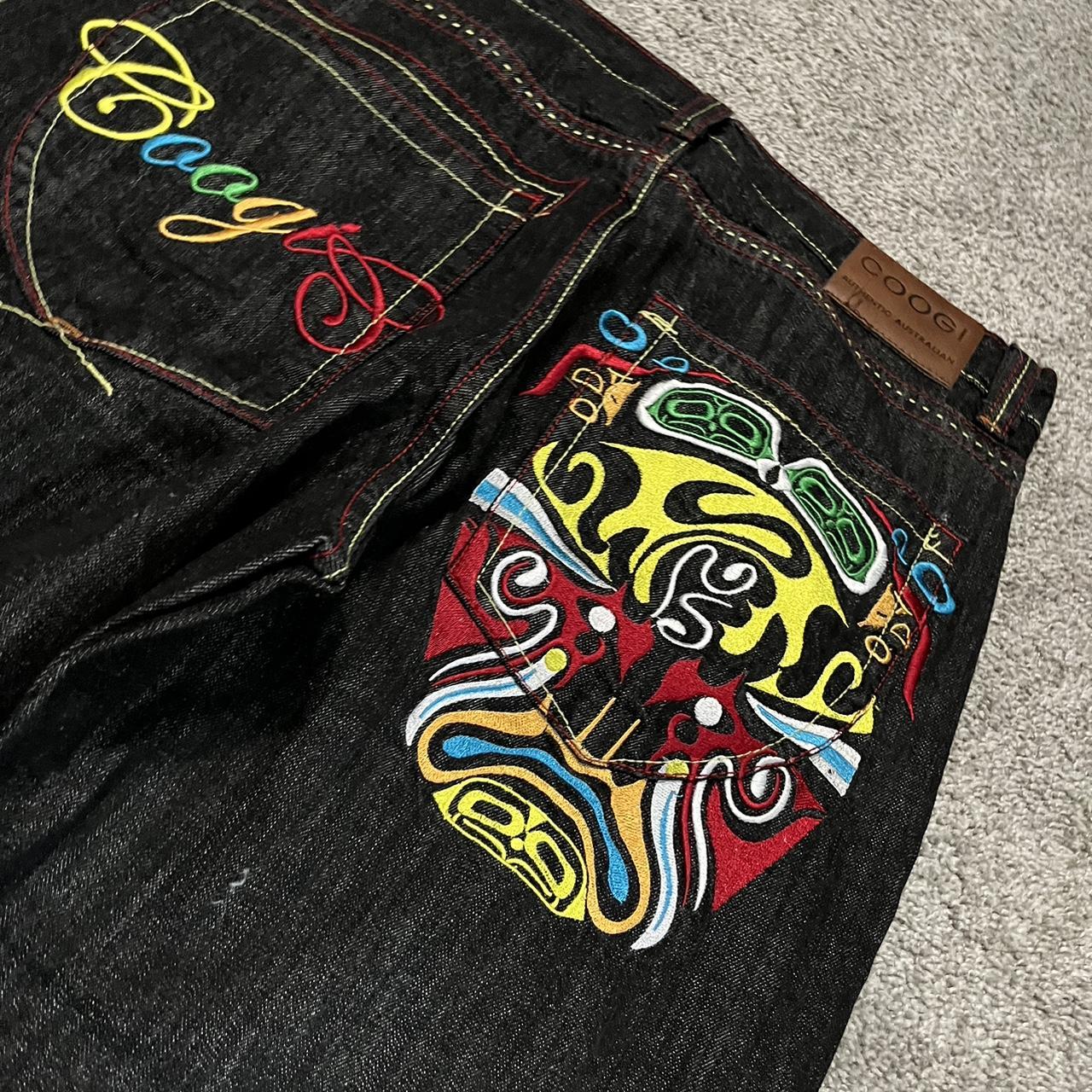 Coogi jeans Crazy embroidery Size 38 No flaws... - Depop
