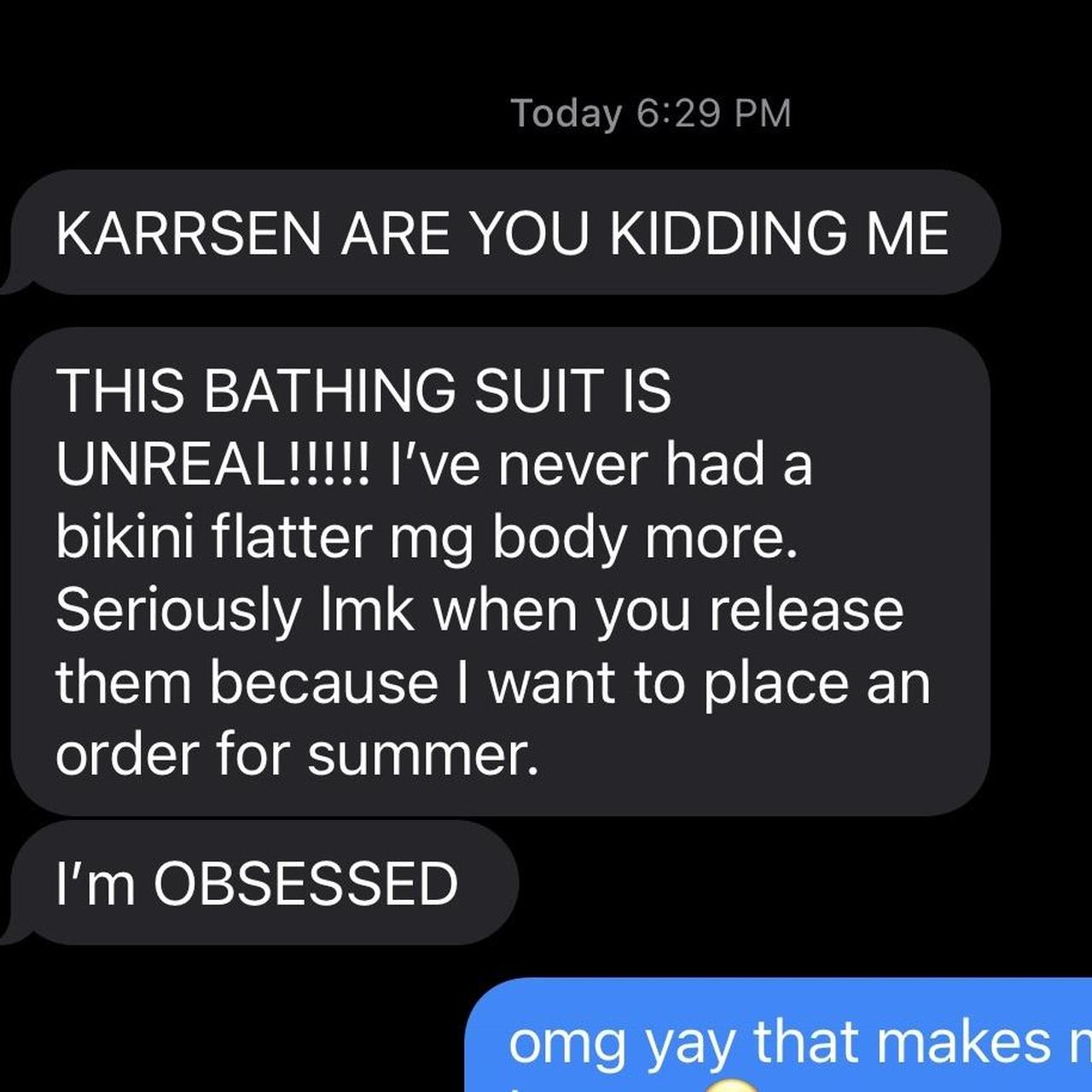 Some feed back from customers 🥹 Sadye Swim... - Depop