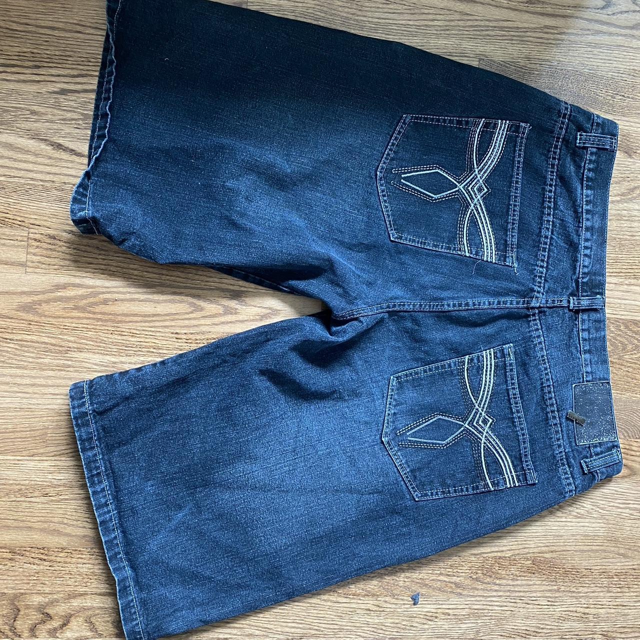 True Rock Baggy Jorts Sort of black/navy color... - Depop
