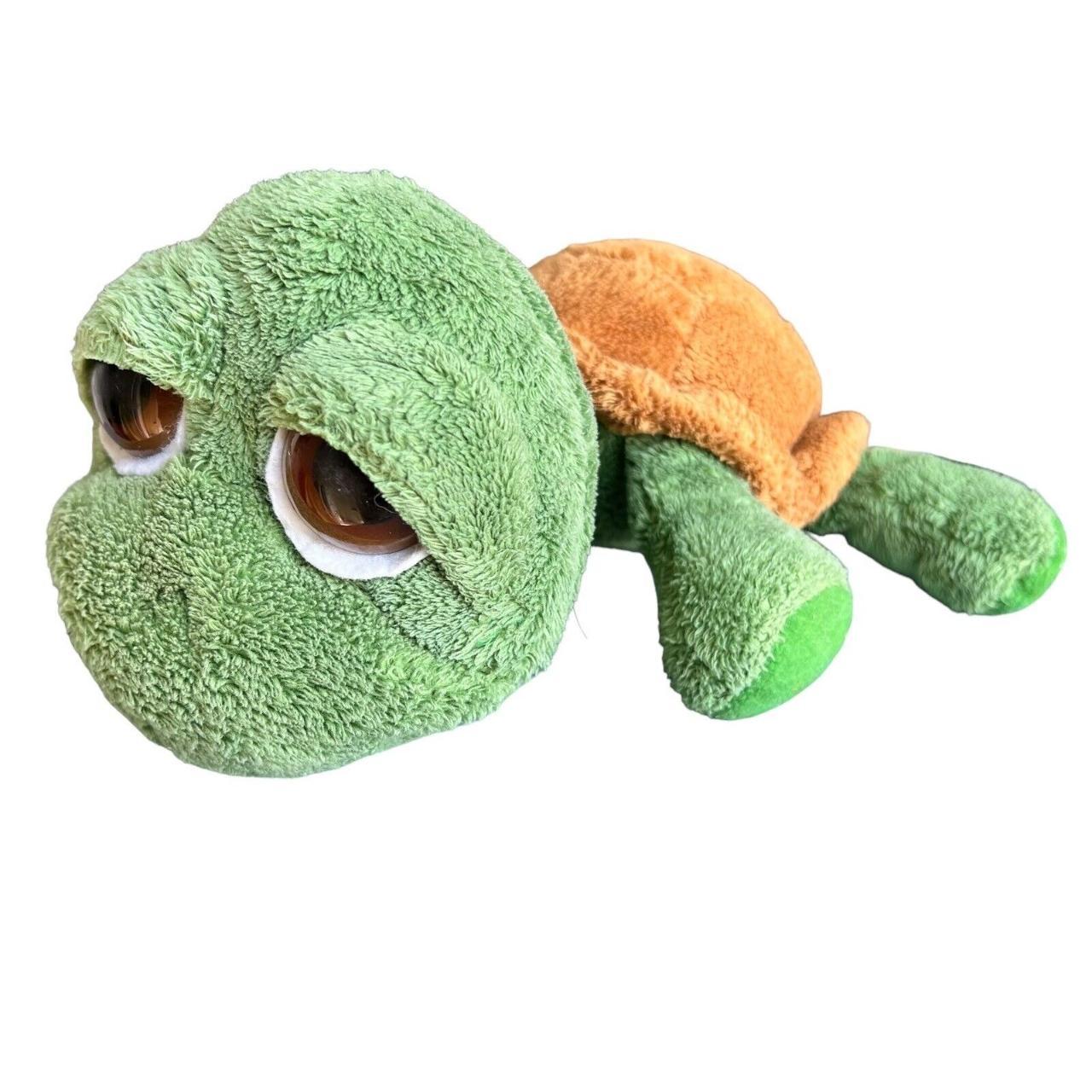 Rare Russ Berrie Li'L Peepers Stuffed Green Turtle... - Depop
