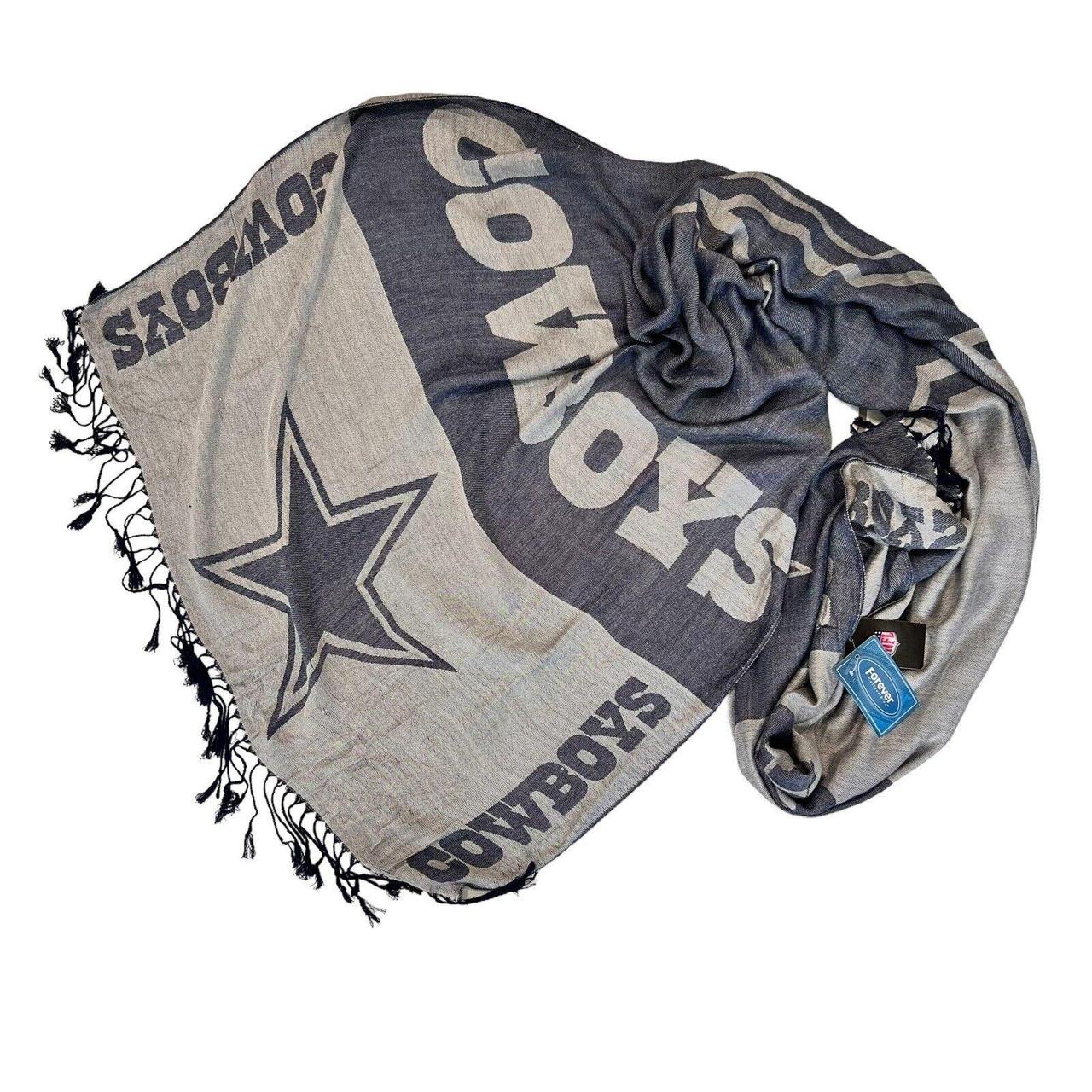 Dallas Cowboys NFL Team Scarf Blue and Gray Wrap -... - Depop