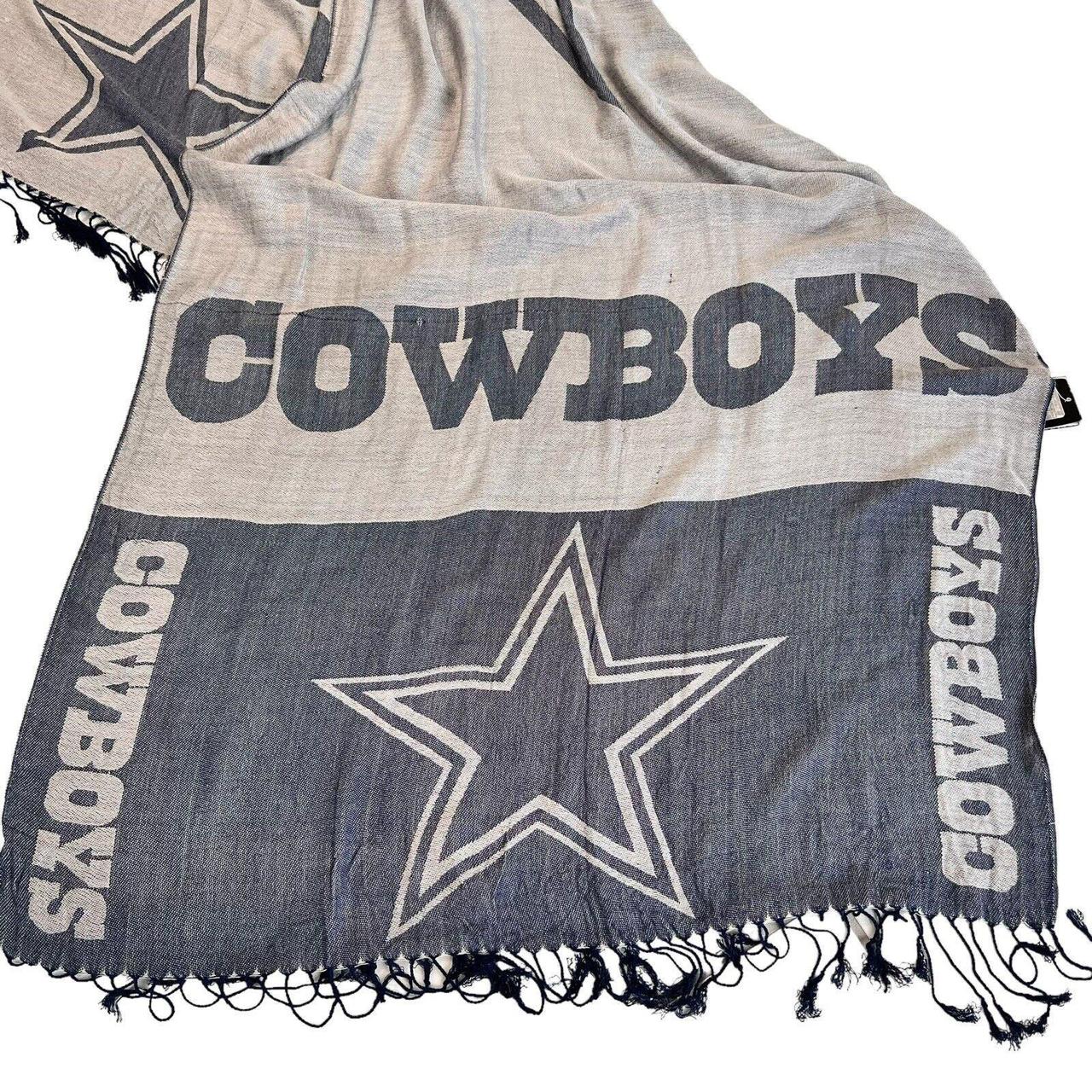 Dallas Cowboys NFL Team Scarf Blue and Gray Wrap -... - Depop