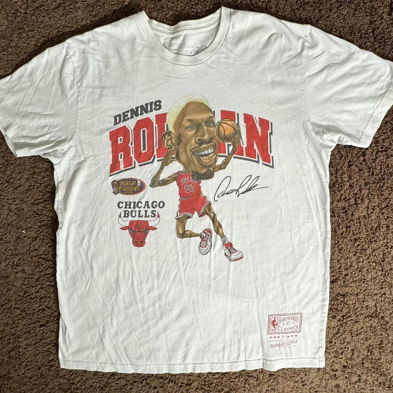 Dennis Rodman Graphic Tee Size L - Depop