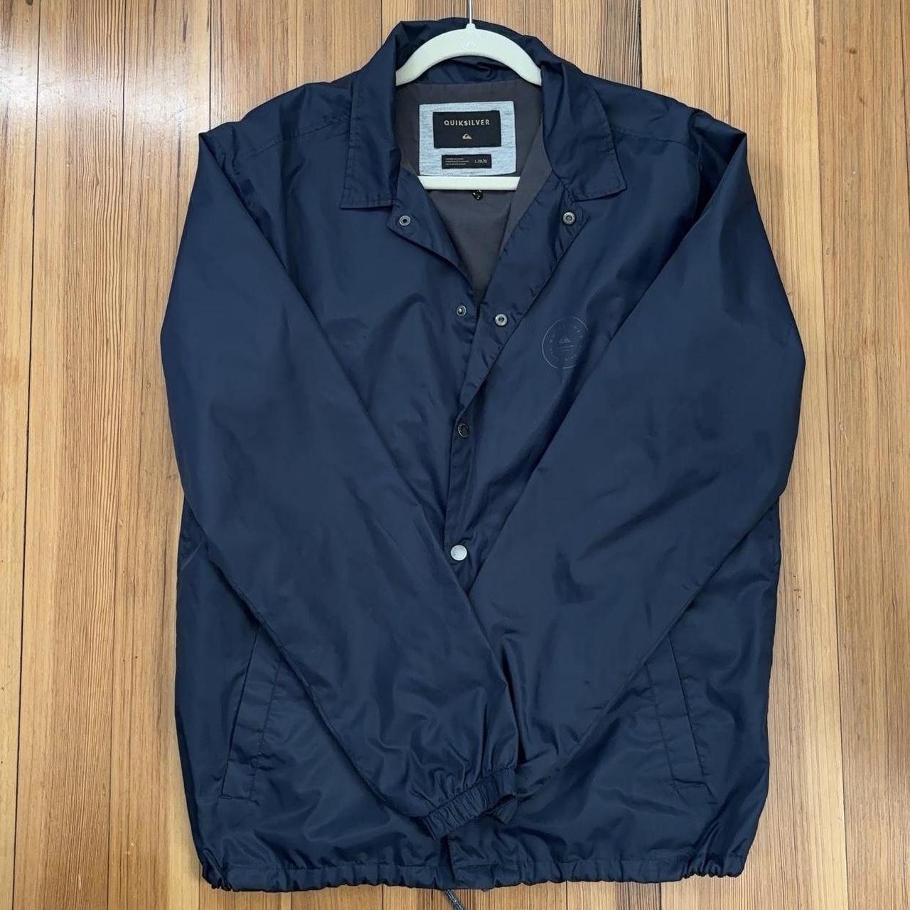 Navy blue Quicksilver windbreaker. Only worn a few... - Depop